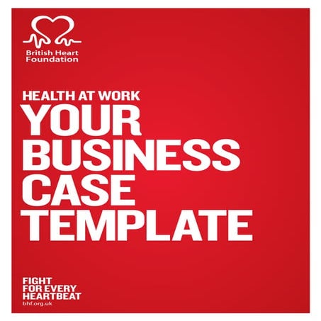 Health and wellbeing business case template | PDF