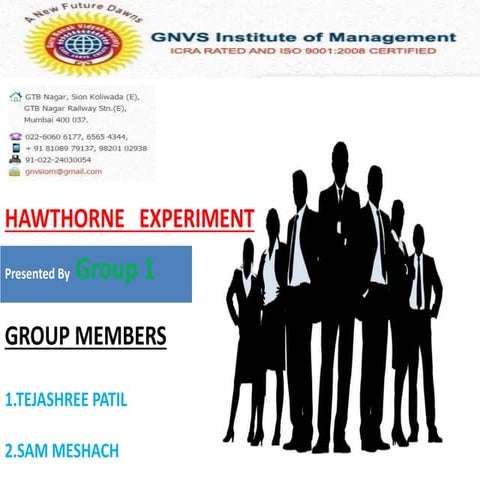 Bank wiring observation room experiment | PPTX