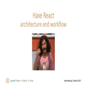 Haxe React architecture and workflow | PPT