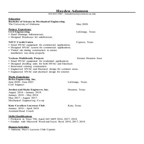 Daves Resume | DOC
