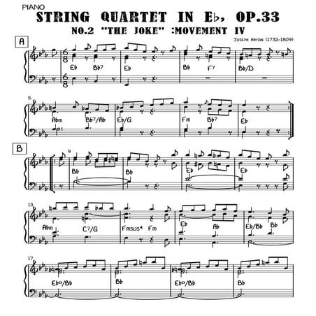 Haydn string quartet analysis reduction | PDF