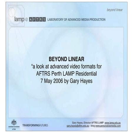 Beyond Linear - Gary Hayes | PDF