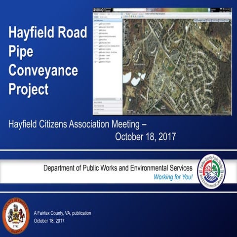 Hayfield Road Project Citizens Association Meeting Oct. 18, 2017 | PPT