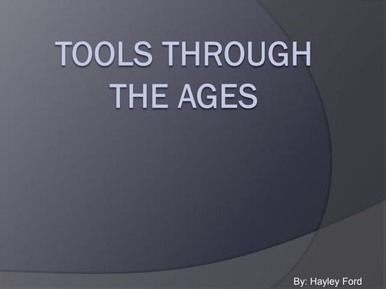 The evolution of tools | PPT | Arms & Ammunition | Sensitive Topics
