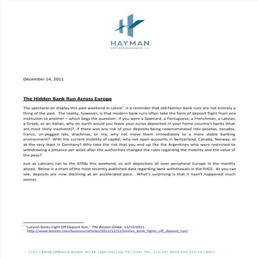 Hayman capital-letter-dec-14 | PDF