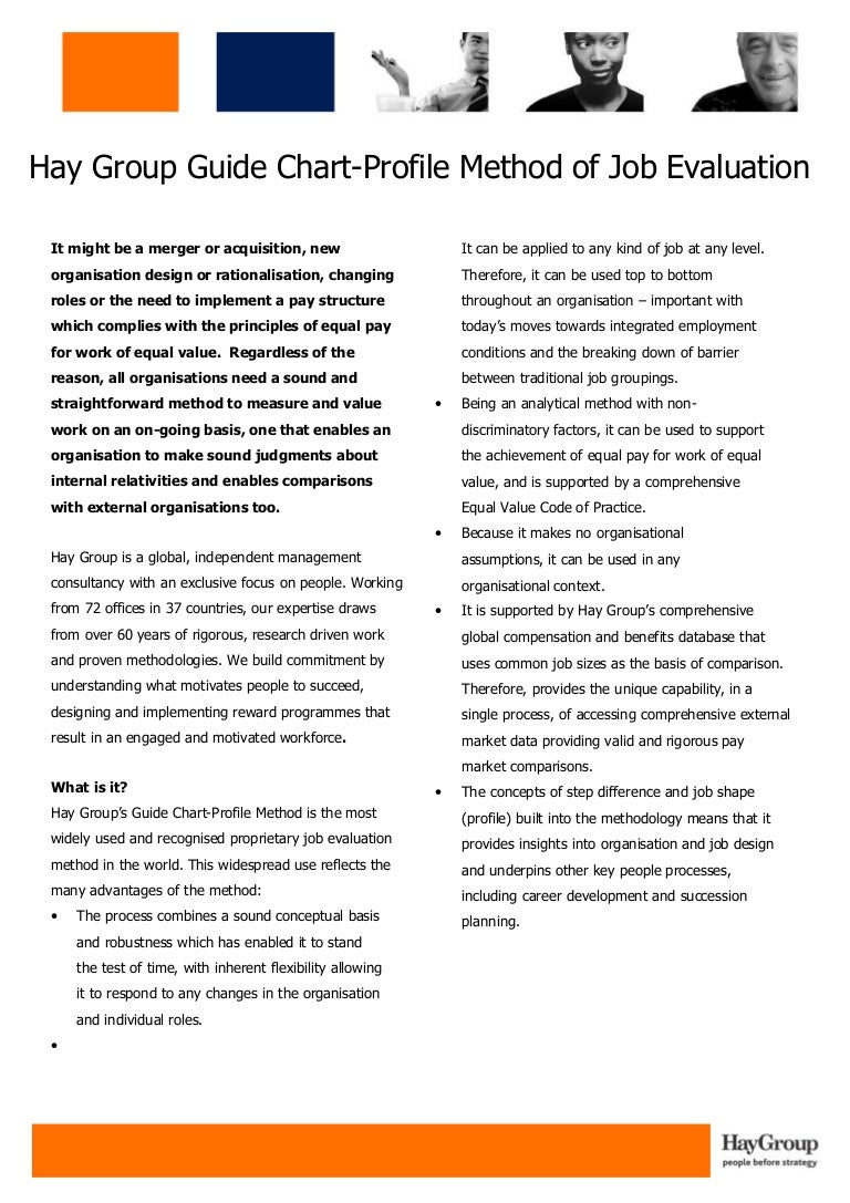 Hay method of job evaluation