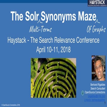The Solr (Multi-Terms) Synonyms Maze (Graphs) | PPT