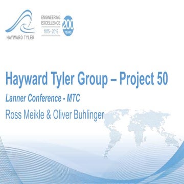 Lanner client Hayward Tyler Group share their experience with ...