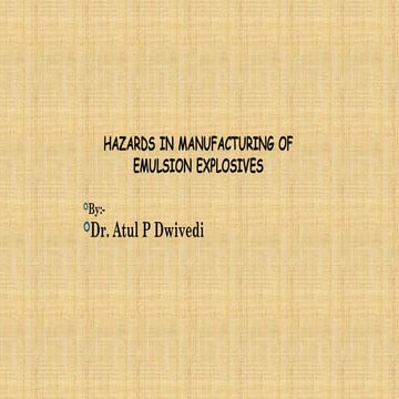 Hazaradous in emulsion explosives charging.pptx