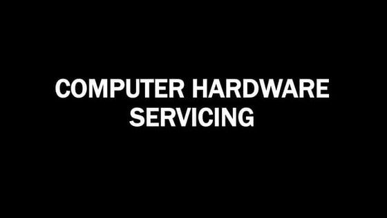 Computer hardware servicing practice occupational health and safety ...