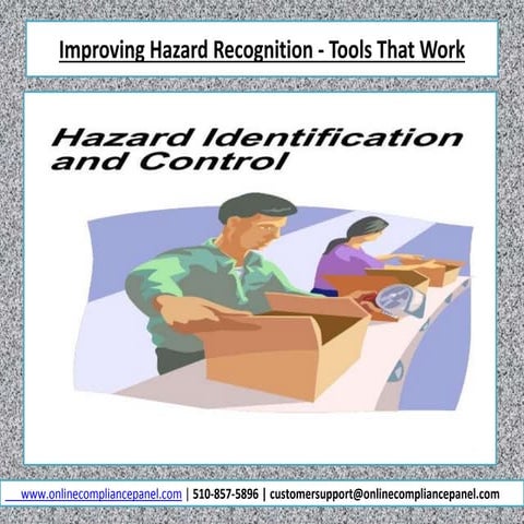 Hazard Recognition-Safety Awareness Training | PPTX