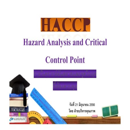 Hazard analysis and critical control point | PPT