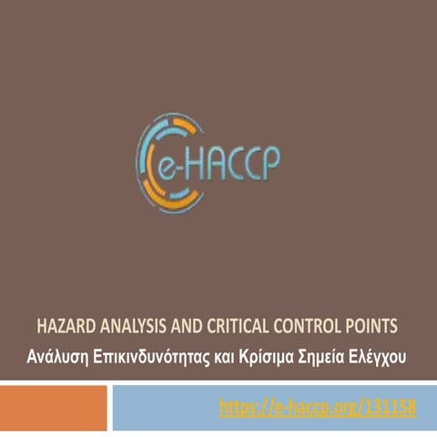 Hazard analysis and critical control points | PPT