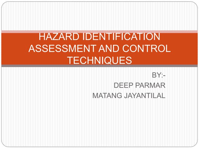 Types of hazards | PPTX