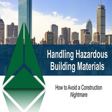 Handling Hazardous Building Materials: How to Avoid a Construction ...