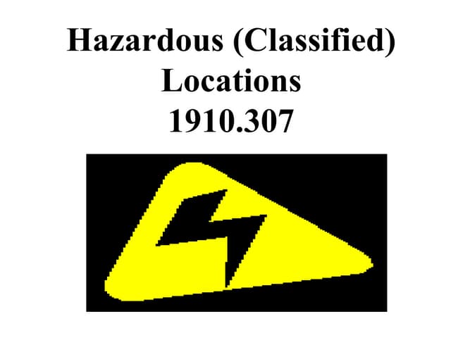HAC - Hazardous Area Classification | PPTX