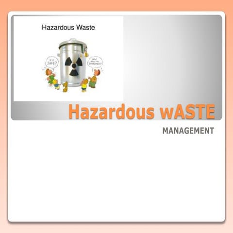 Hazardous w aste | PPT