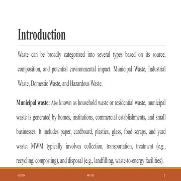 MANAGEMENT OF HAZARDOUS WASTE IN INSTUTIONS | PPT