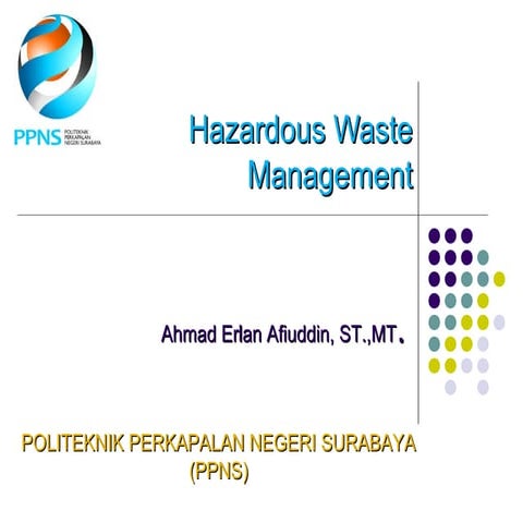 Hazardous waste management | PPT