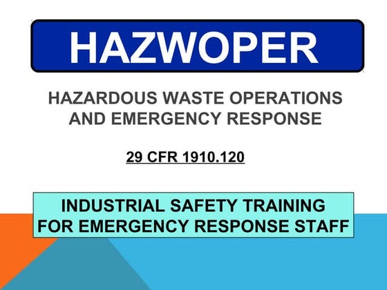 40 Hr HAZWOPER | PDF