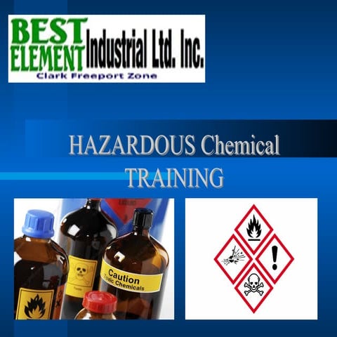 Hazardous Waste Training for Hazardous Chemicals | PPT