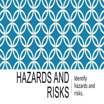 Types of hazards | PPTX