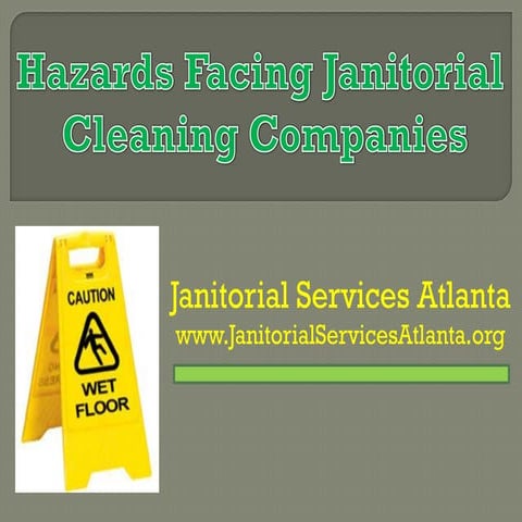 Janitorial cleaning company hazards | PPTX