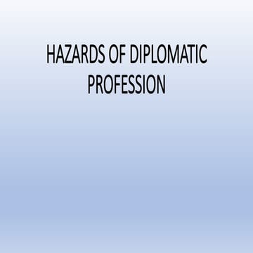 FUNCTIONS ON DIPLOMATIC MISSION | PPTX