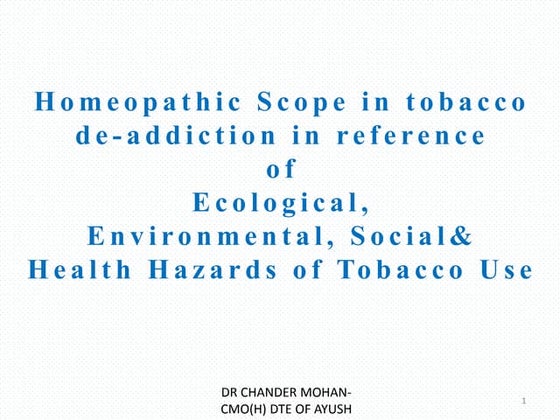 Tobacco Powerpoint | PPTX
