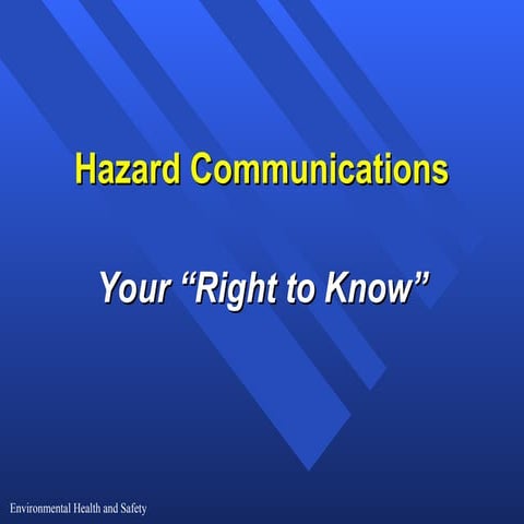 HAZCOM.PPT health hazard petrochemical engineering | PPT