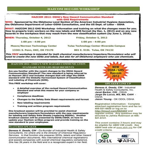 Haz com 2012 workshop | PDF