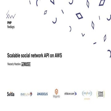 Nazariy Hazdun "Scalable social network API on AWS" | PPT