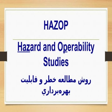 hazop risk assessment Requirements and implementation procedure.pptx