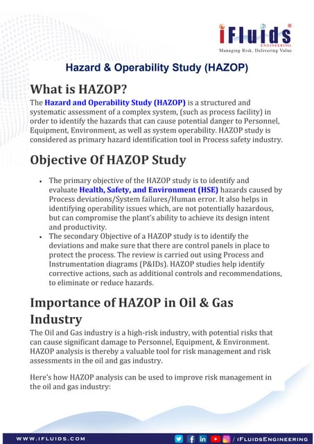 Hazop analysis complete report | DOCX | Chemistry | Science