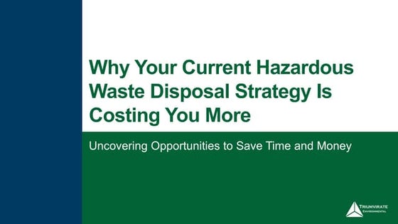 Solid waste disposal | PPTX