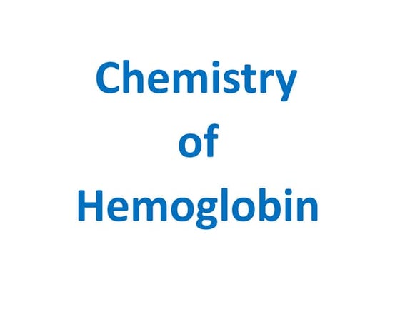 Hemocyanin and Hemerythrin | PPTX | Blood Disorders | Diseases and ...