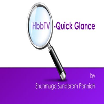 HbbTV - Quick Glance | PDF