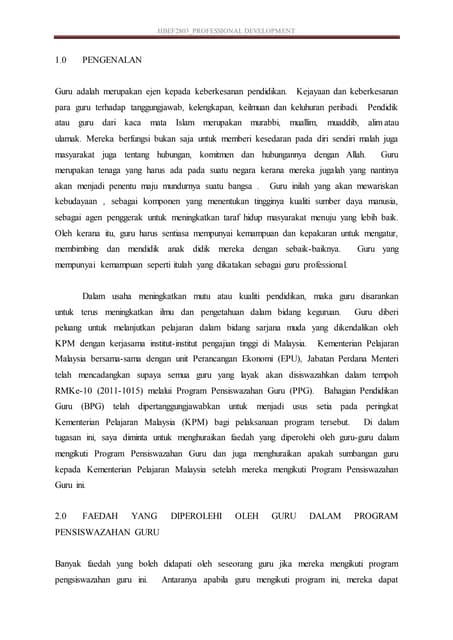 PPGB (Program Pembangunan Guru Baharu) | PDF