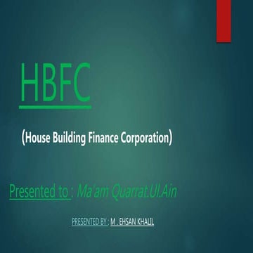 Hbfc act 1952 | PPTX