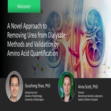 A Novel Approach to Removing Urea from Dialysate: Methods and ...