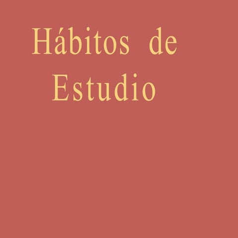 Hábitos de estudio ppt | PPT