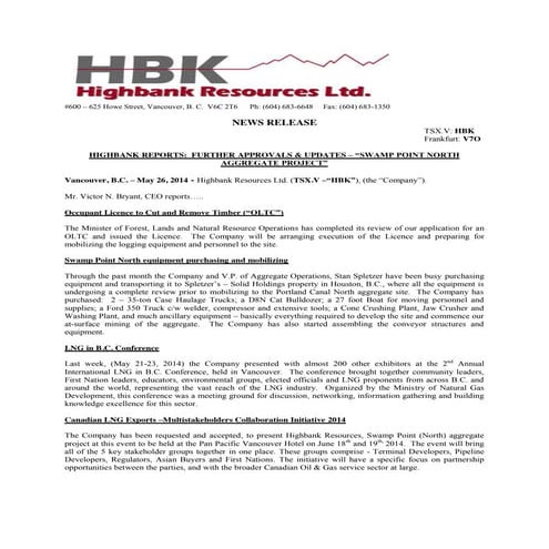 Highbank Year-End Update | PDF
