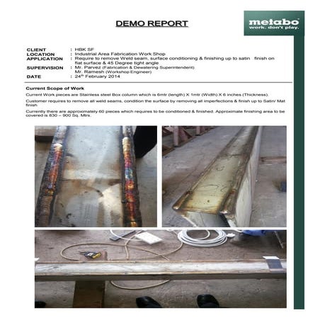 HBK SF demo report by tuan afaham burah | PDF