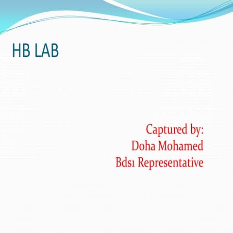 Hb lab | PPTX