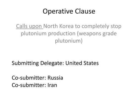 Preambulatory and Operative Clauses | PDF