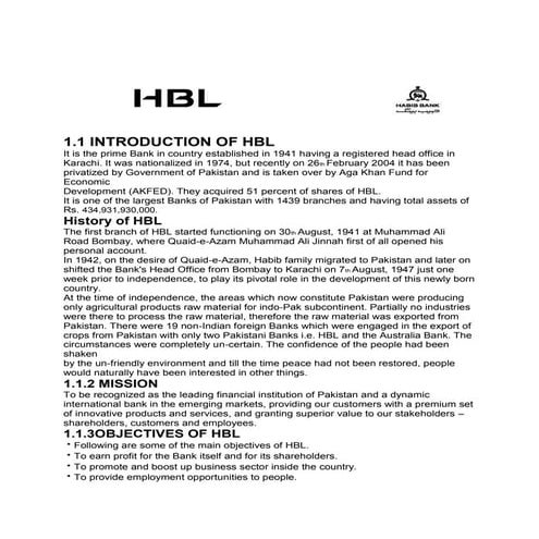 Hbl pakistan | DOCX