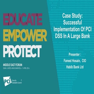 HBL PCI DSS Remediation Case Study | PDF | Credit Cards | Personal Debt