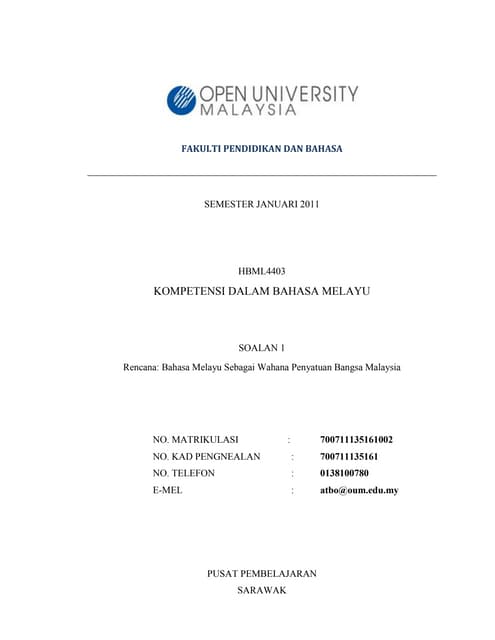 Skrip pidato 'memartabatkan bahasa melayu' | DOCX