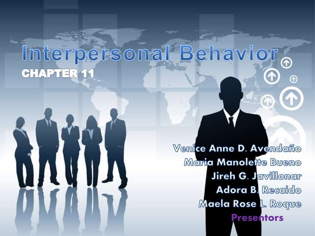 interpersonal behaviour | PPTX