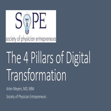 4 pillars of digital transformation | PPTX